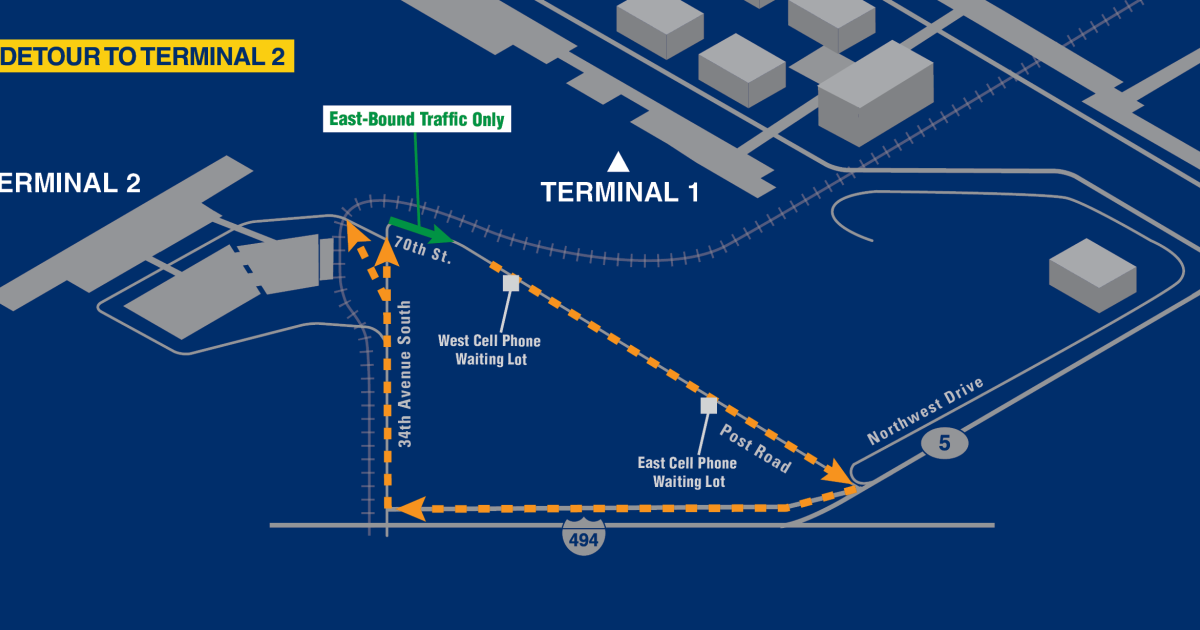 Prepare for potential detours between MSP terminals this summer ...